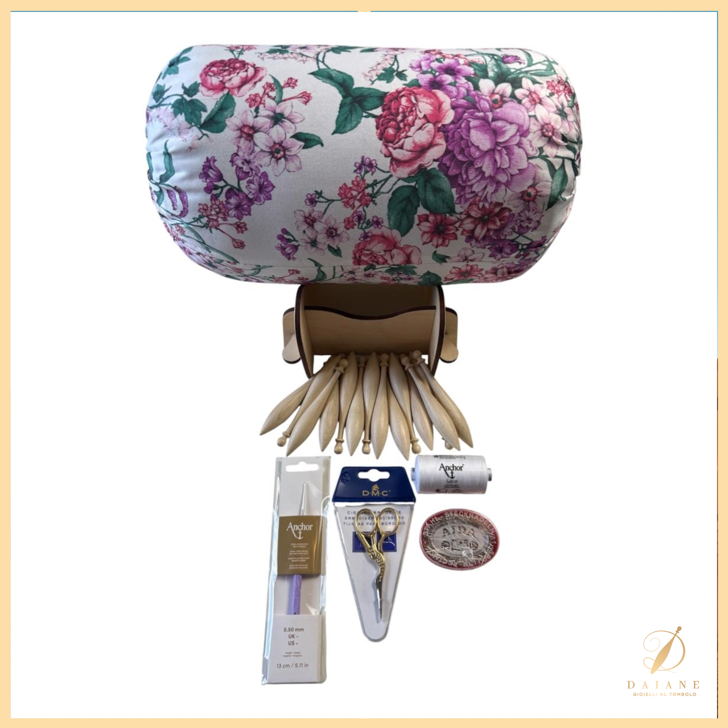 Kit Completo per Merletto al Tombolo – Daiane Bobbin Lace