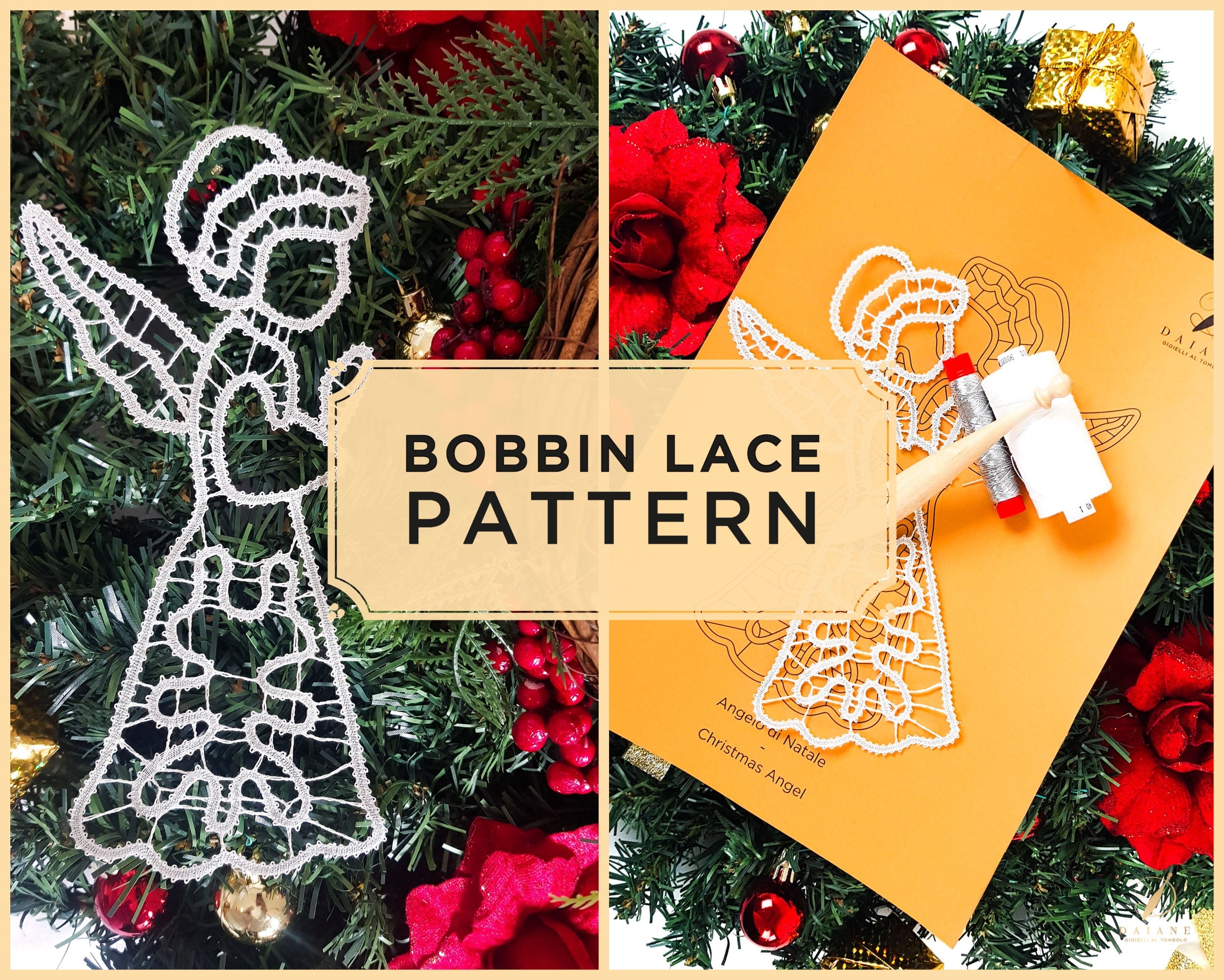 Christmas Angel Bobbin Lace Pattern – Daiane Bobbin Lace
