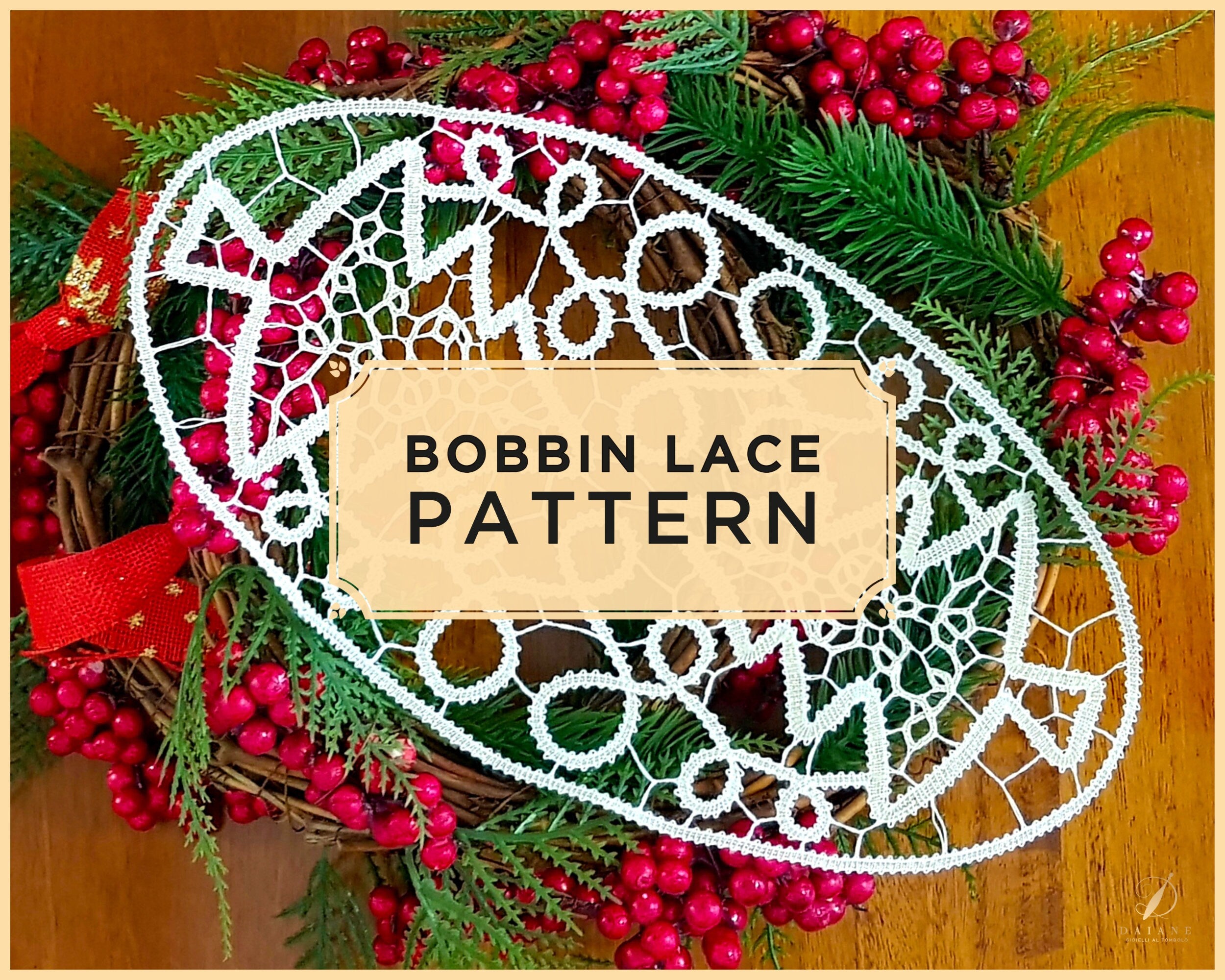 Doily Christmas Tree Bobbin Lace Pattern – Daiane Bobbin Lace